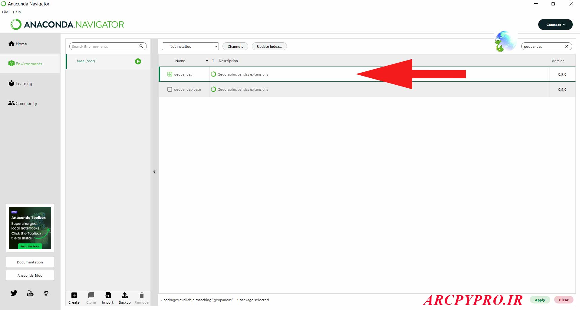 راهنمای نصب و دانلود پکیج قدرتمند Anaconda – ArcPy